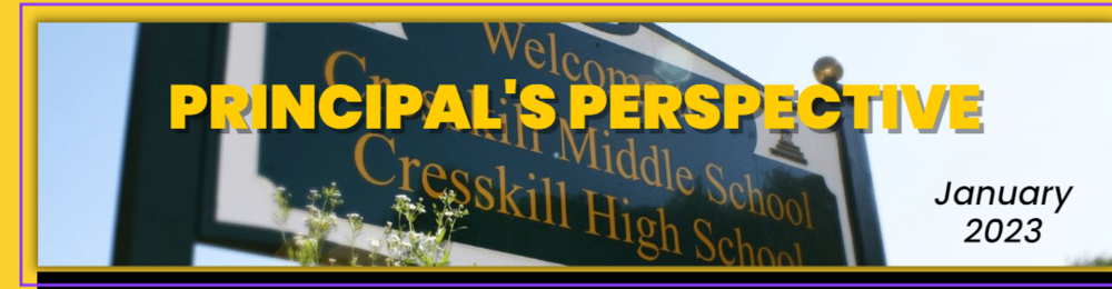 Principal's Perspective January 2023 | Cresskill Middle/High School